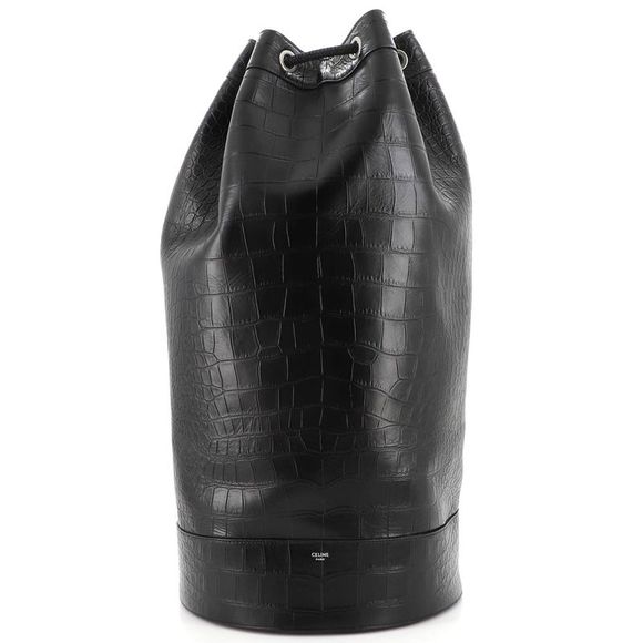 Celine | Bags | Celine Sailor Bag Crocodile Embossed Leather Large ...